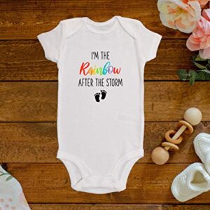 Kate & Meri I'm the Rainbow After the Storm Onesie/Bodysuit Baby Romper (Newborn)