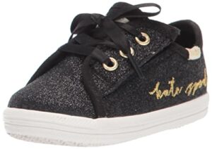 keds baby kickstart crib sneaker, black, 3 us unisex infant