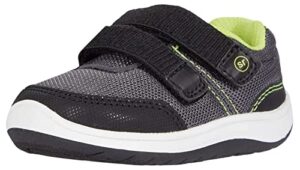 stride rite 360 boy’s dash sneaker, black, m, 3.5 little kid