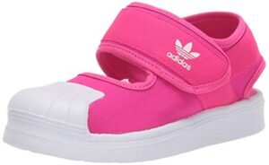 adidas originals kids superstar 360 sandals, shock pink/white/white, 8.5 us unisex toddler