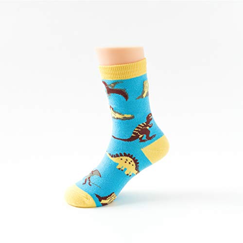 UpKiwi Dinosaur World Toddler Boys Crazy Socks - Silly Funny Novelty Dress Socks For Little Kids