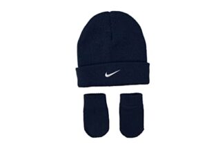 nike baby boy`s hat and gloves 2 piece set (o(6a2313-695)/w, 12-24 months)