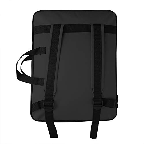 Large Student Art Portfolio Case Artist Waterproof Backpack Bag with Carry Handle, 15 X 18.9 Inch Sketch Board for Art Supplies Storage