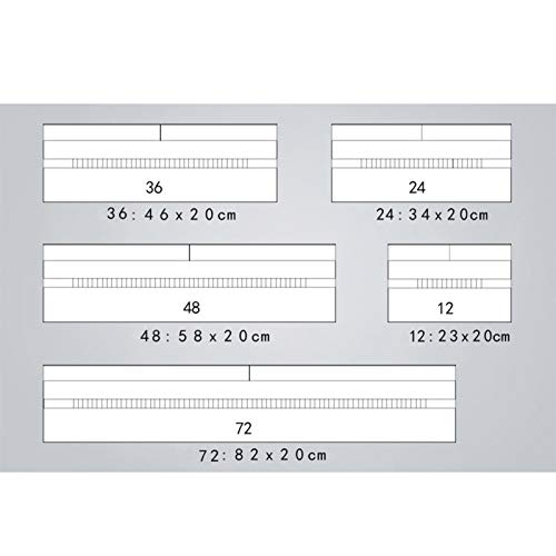 AkoMatial 12 Grids/24 Grids/36 Grids/48 Grids/72 Grids Large Capacity Pencil Holder Storage Bag Stationery Tools 48