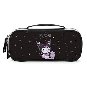 kur-omi portable pencil bag cosmetic bag large pencil case makeup brush storage for boys school