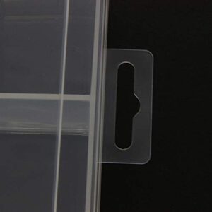 Heyiarbeit Plastic Organizer Container Storage Box Adjustable Divider Removable Grid Compartment, Premium Small Parts Organization(8 grids, Clear x 1)