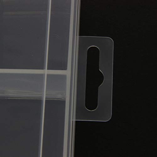 Heyiarbeit Plastic Organizer Container Storage Box Adjustable Divider Removable Grid Compartment, Premium Small Parts Organization(8 grids, Clear x 1)