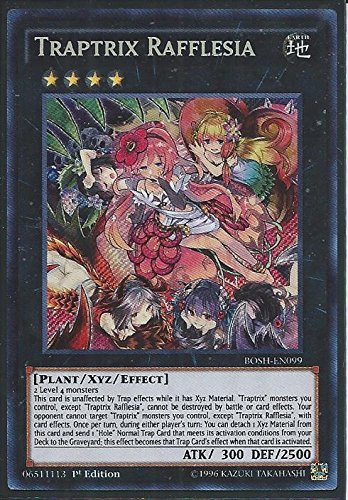 Yugioh BOSH-EN099 Traptrix Rafflesia Secret Rare Card .HN#GG_634T6344 G134548TY54112