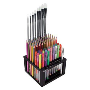 thornton’s art supplies thornton’s art supply grid plastic 96 capacity marker art brush storage stand holder