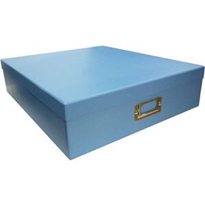 pioneer photo albums sky blue scrapbooking storage box (set of 6)