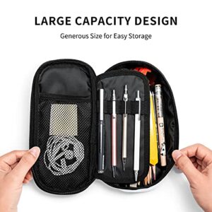 Gocerktr Dinosaurs Pencil Case Organizer Large Capacity with Compartments Pen Bag Multifunction Makeup Bag for Women