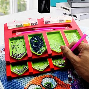 Rhinestone Painting Art Tray Holder Easy to Store Rhinestone Painting Tool Containers for Painting for Crafts