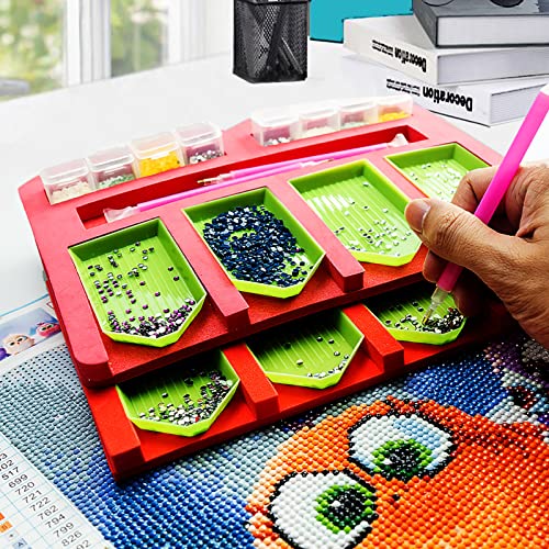 Rhinestone Painting Art Tray Holder Easy to Store Rhinestone Painting Tool Containers for Painting for Crafts