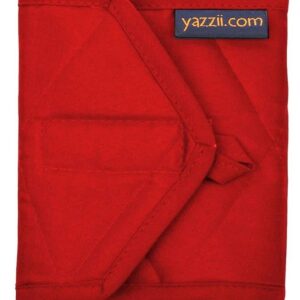 Yazzii Craft Travel Wallet - Portable & Multifunctional Craft Purse - 4 Pocket Organizer for Notions, Credit Cards, Jewelry, Accessories, Medicine, & More! Red