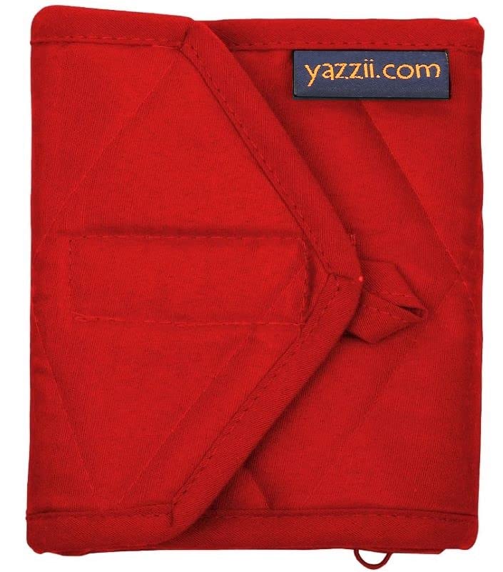 Yazzii Craft Travel Wallet - Portable & Multifunctional Craft Purse - 4 Pocket Organizer for Notions, Credit Cards, Jewelry, Accessories, Medicine, & More! Red