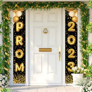 FARMNALL Prom 2023 Porch Banner Graduation Prom Party Front Door Sign Wall Hanging Graduates High School College Decorations and Supplies for Home Office