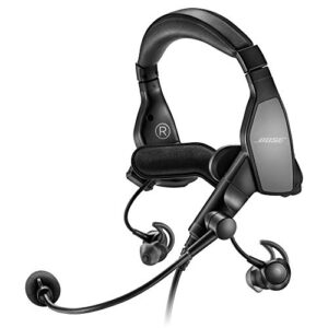 Bose Proflight Series 2 Aviation Headset with Bluetooth Connectivity, Dual Plug Cable, Black