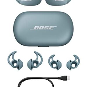 Bose QuietComfort® Noise Cancelling Earbuds – True Wireless Earphones, Stone Blue, World Class Bluetooth Noise Cancelling Earbuds with Charging Case - Limited Edition