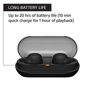 Sony WF-C500 Truly Wireless In-Ear Bluetooth Earbud Headphones with Mic and IPX4 water resistance, Black