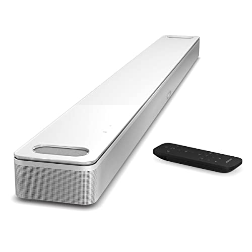 Bose Smart Soundbar 900, White with Bass Module 700 for Soundbar, Arctic White