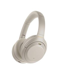 sony wh-1000xm4 wireless premium noise canceling overhead headphones with mic for phone-call and alexa voice control, silver