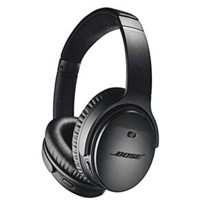 bose quietcomfort 35 (series ii) wireless headphones, noise cancelling, alexa voice control – black – worldwide version (renewed)