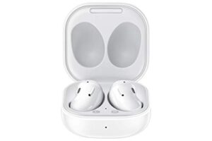 samsung galaxy buds live true wireless bluetooth earbuds w/ active noise cancelling, charging case, akg tuned 12mm speaker, long battery life, us version, mystic white