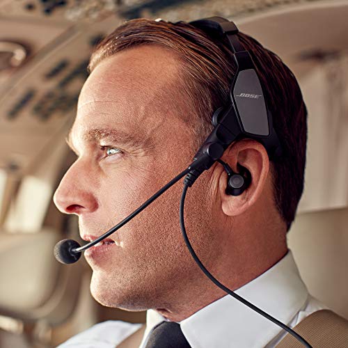 Bose Proflight Series 2 Aviation Headset with Bluetooth Connectivity, 6 Pin LEMO Cable, Black