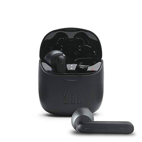 JBL Tune 225TWS True Wireless Earbud Headphones - Pure Bass Sound, Bluetooth, 25H Battery, Dual Connect, Native Voice Assistant (Black)