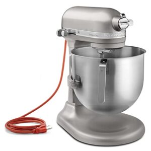 kitchenaid ksm8990np 8-quart commercial countertop mixer, 10-speed, gear-driven, nickel pearl