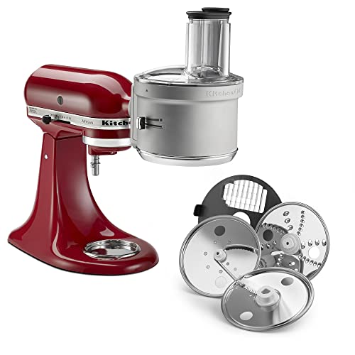 KitchenAid KSM2FPA Food Processor Attachment, Dicing Kit, Silver