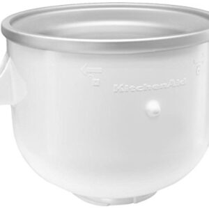 KitchenAid Ice Cream Maker Attachment - Excludes 7, 8, and most 6 Quart Models, Fits 5 to 6 quart Mixers