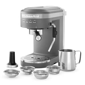 KitchenAid Semi-Automatic Espresso Machine KES6403, Matte Charcoal Grey