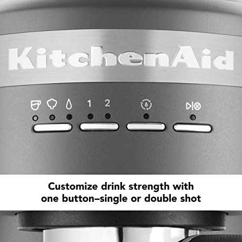 KitchenAid Semi-Automatic Espresso Machine KES6403, Matte Charcoal Grey