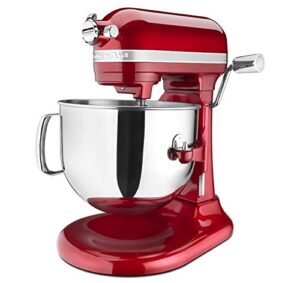 kitchenaid ksm7586pca 7-quart pro line stand mixer candy apple red