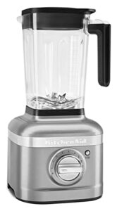 kitchenaid ksb4027cu k400 countertop blender, 56 oz, contour silver (renewed)