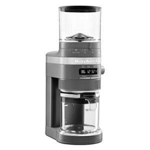 kitchenaid burr coffee grinder – kcg8433, charcoal grey, 10 oz