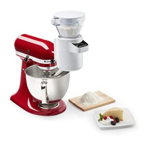 KitchenAid KSMSFTA Sifter + Scale Attachment, 4 Cup, White