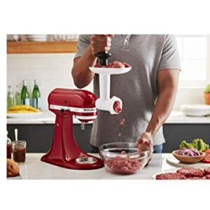 KitchenAid Food Meat Grinder Salad Vegetable Slicer Shredder Stand Mixer Attachment Set KSM2VSGA, Multicolor