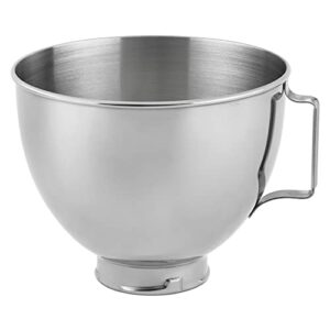 kitchenaid stainless steel bowl , 4.5-quart, silver