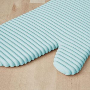 KitchenAid Ribbed Soft Silicone Oven Mitt Set, Mineral Water 2 Count