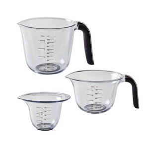 kitchenaid gourmet measuring jugs, set of 3, onyx