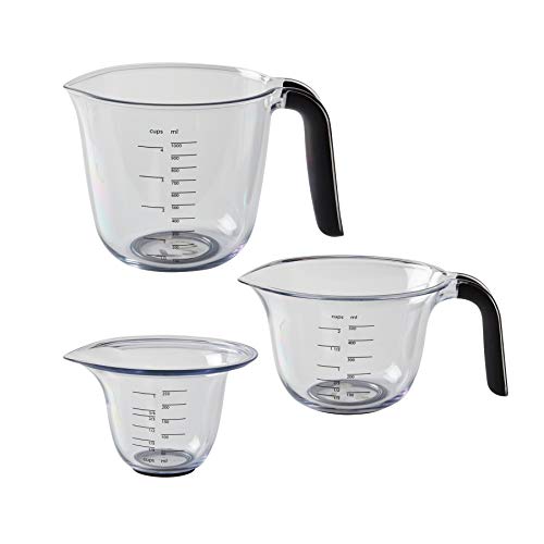 KitchenAid Gourmet Measuring Jugs, Set of 3, Onyx