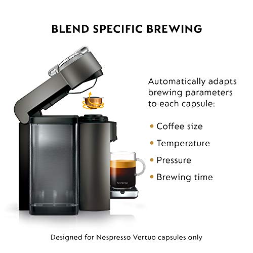 Nespresso Vertuo Coffee and Espresso Machine by De'Longhi, Titan