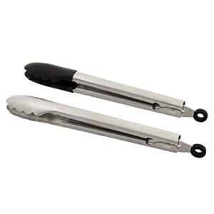 kitchenaid universal serving and silicone tipped stainless steel kitchen tongs, set of 2