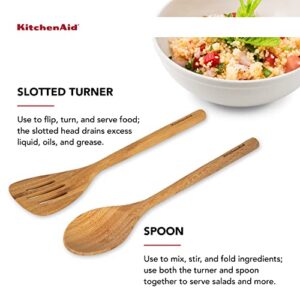 KitchenAid Bamboo Turner and Spoon Set, 2-Piece