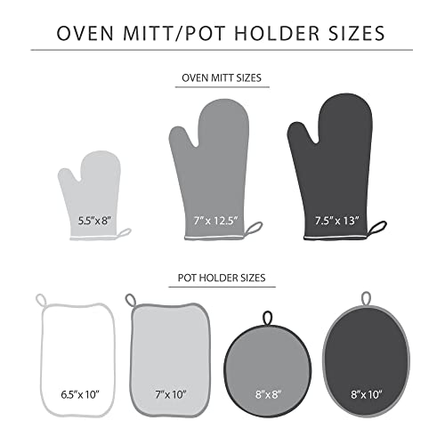 KitchenAid Asteroid Mini Oven Mitt, 5.5"x8", Milkshake 2 Count