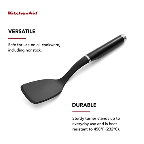 KitchenAid KE001OHOBA Classic Solid Turner, One Size, Black 2