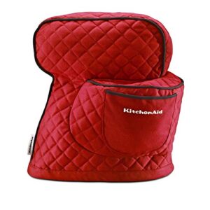 kitchenaid fitted stand mixer cover for tilt head stand mixer models (4.5-quart and 5-quart), empire red