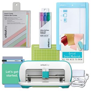 cricut joy machine diy card making sampler insert cards, mat, gel pens bundle- a smart compact tool for customized crafts, cards, home décor projects and decals (ios android windows)